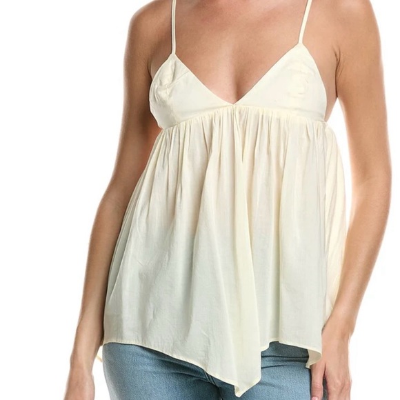 WeWoreWhat | Tops | Nwt We Wore What Flowy Triangle Cream Spaghetti ...